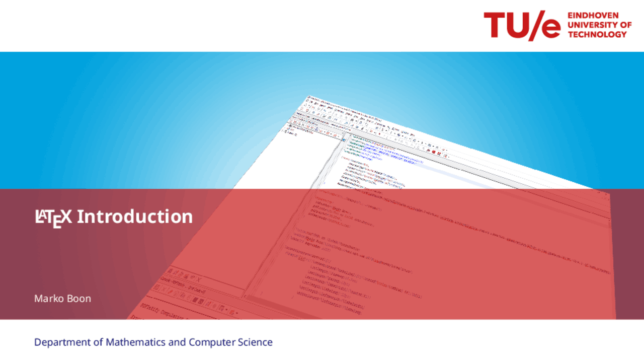 Latex Introduction | Mathematics And Computer Science - Docsity