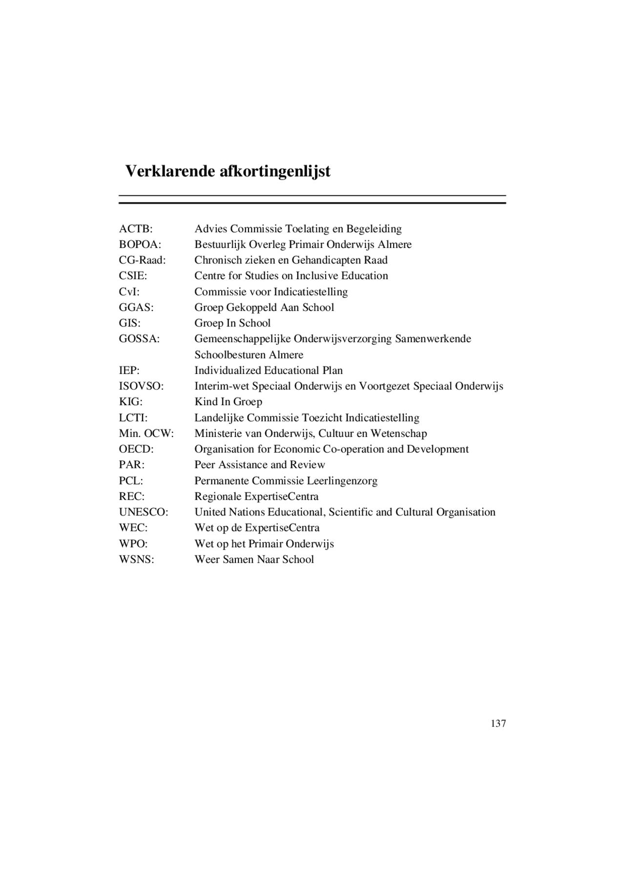 Verklarende afkortingenlijst: Recht - Docsity