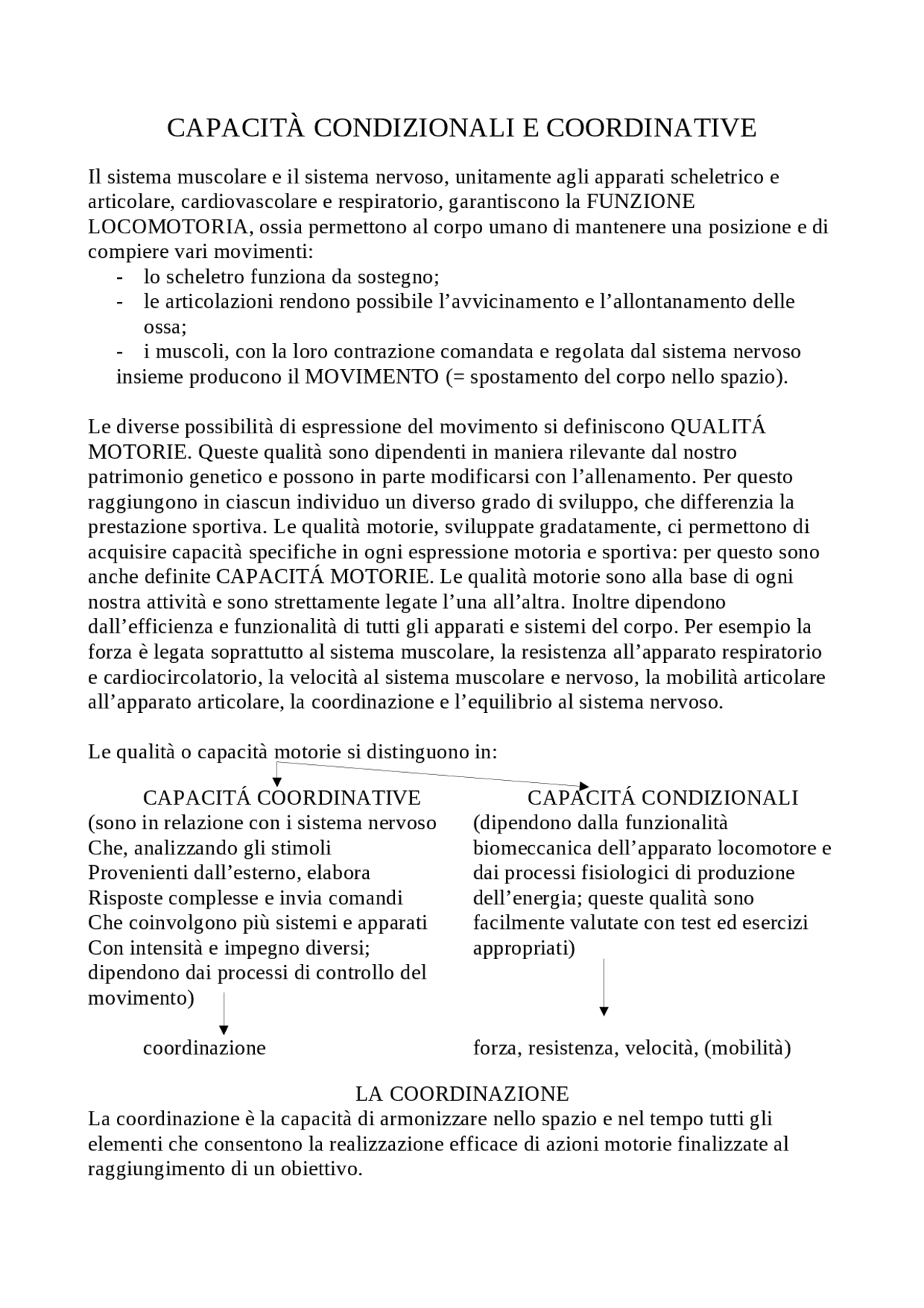 Argomenti Di Educazione Fisica Docsity
