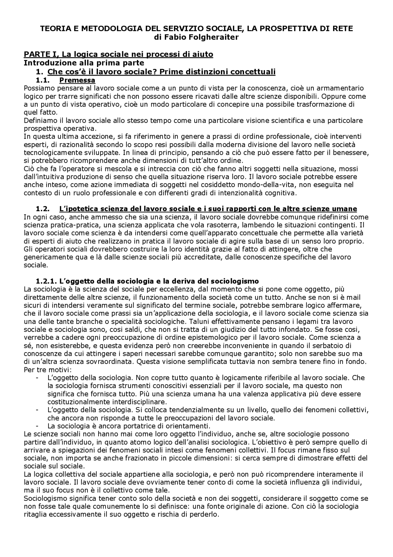 Teoria E Metodologia Del Docsity