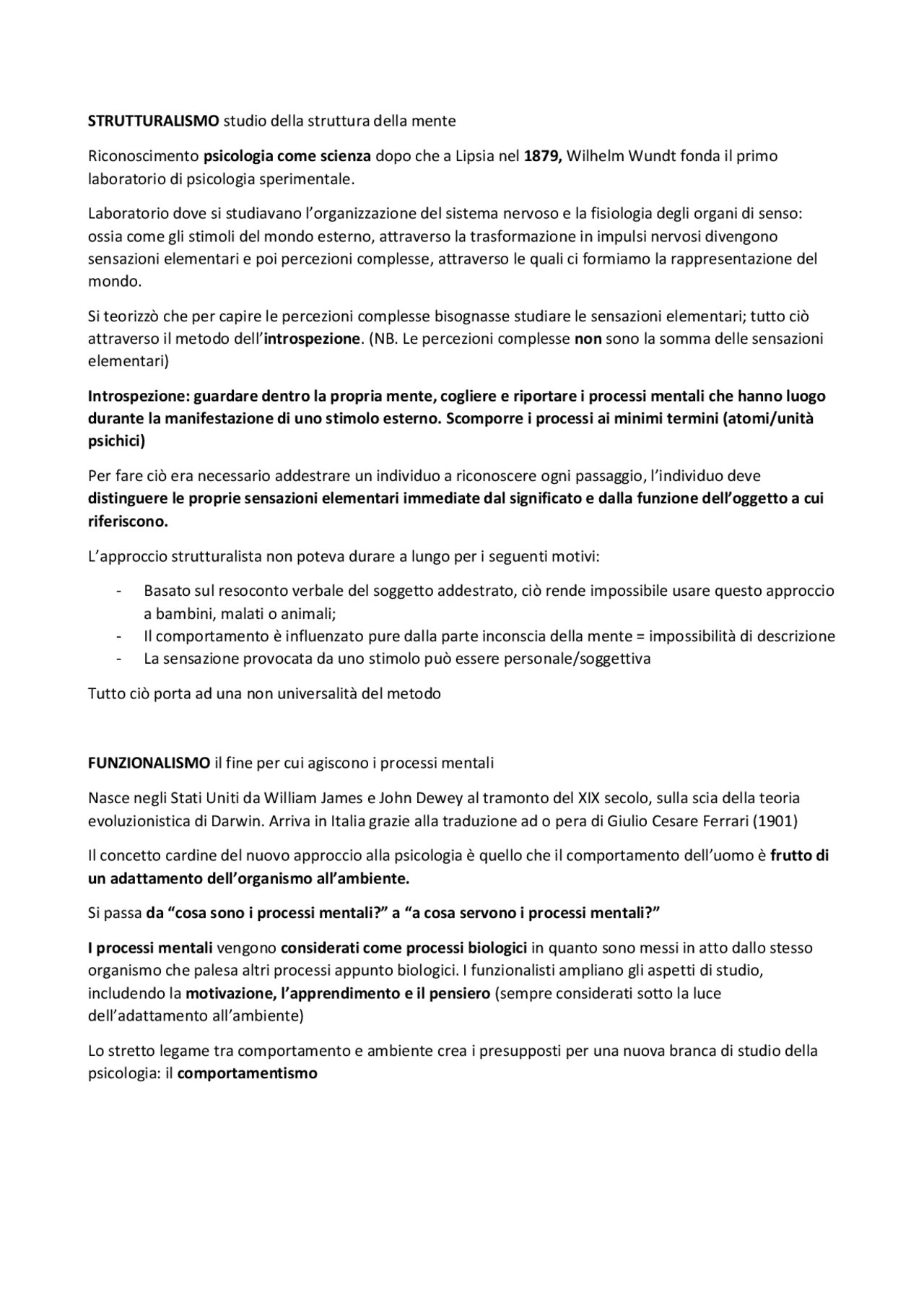 I Processi Cognitivi Nicoletti Riassunto Docsity