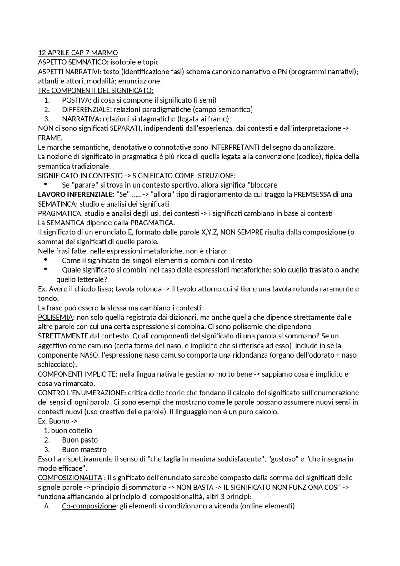 Semiotica - Seconda parte - Docsity