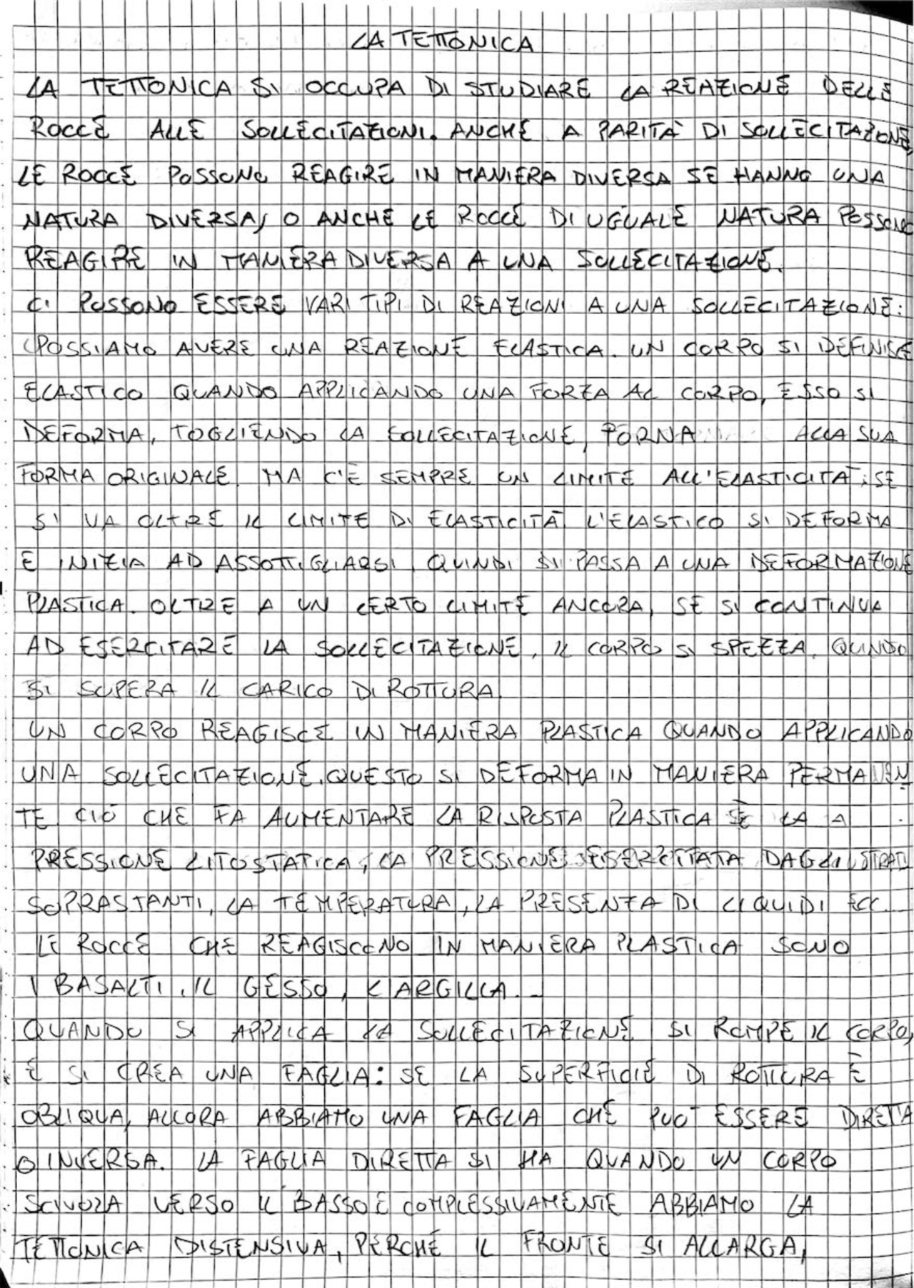 La Tettonica E Gli Elementi Di Stratigrafia Docsity