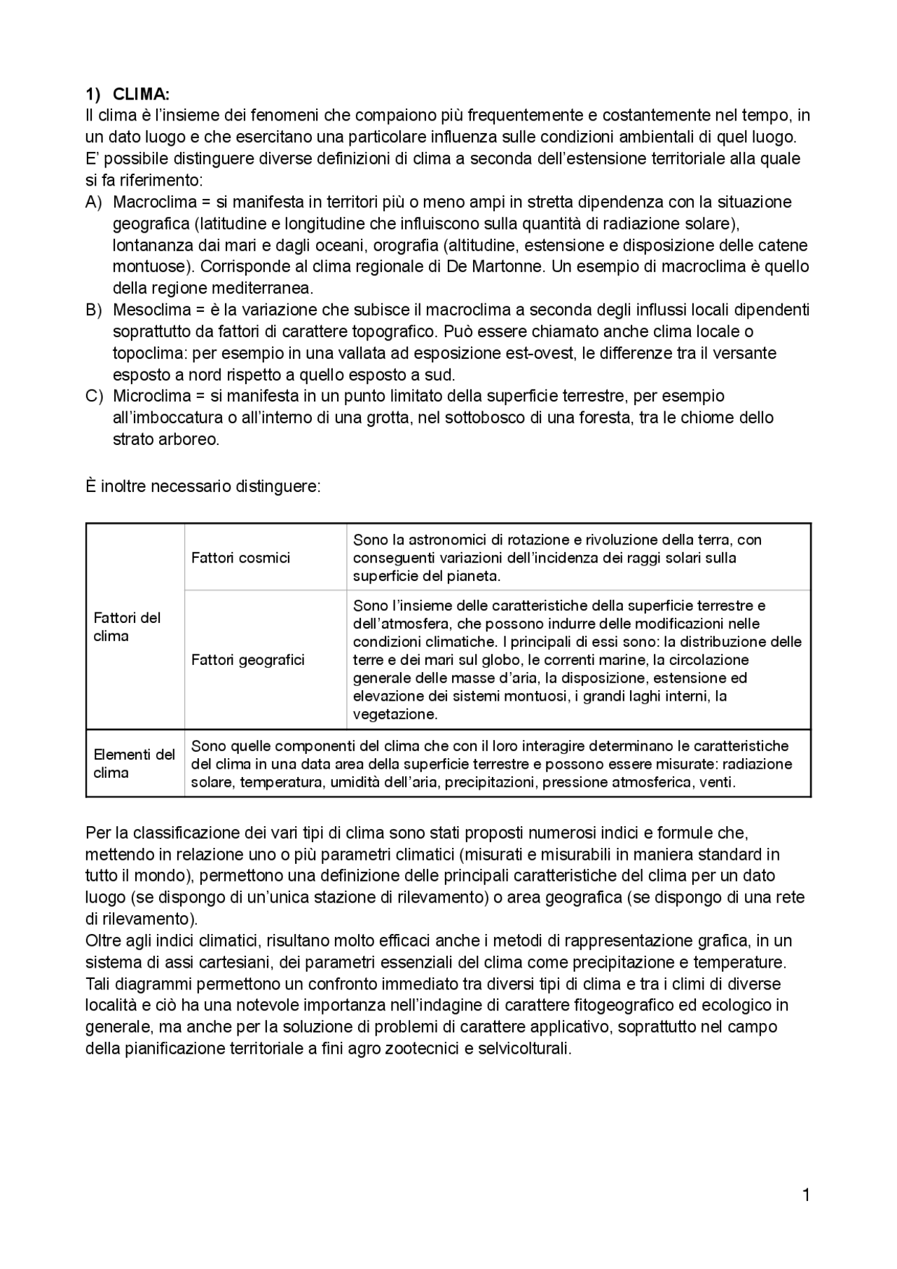 Elementi Di Ecologia Vegetale Docsity