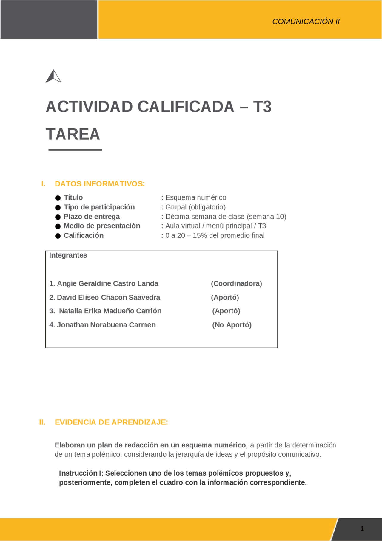 COMUNICACION EXAMEN FINAL - Docsity
