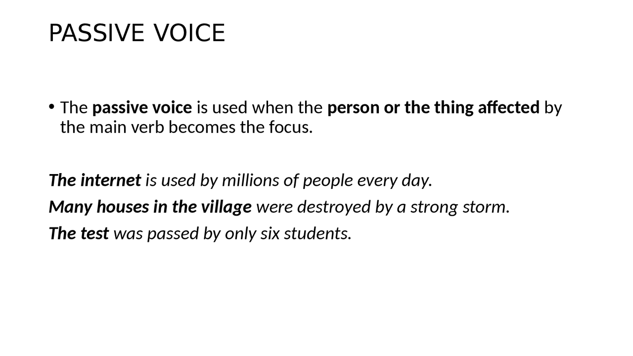 Ingles Apuntes Passive Voice Diapositivas De Idioma Inglés Docsity