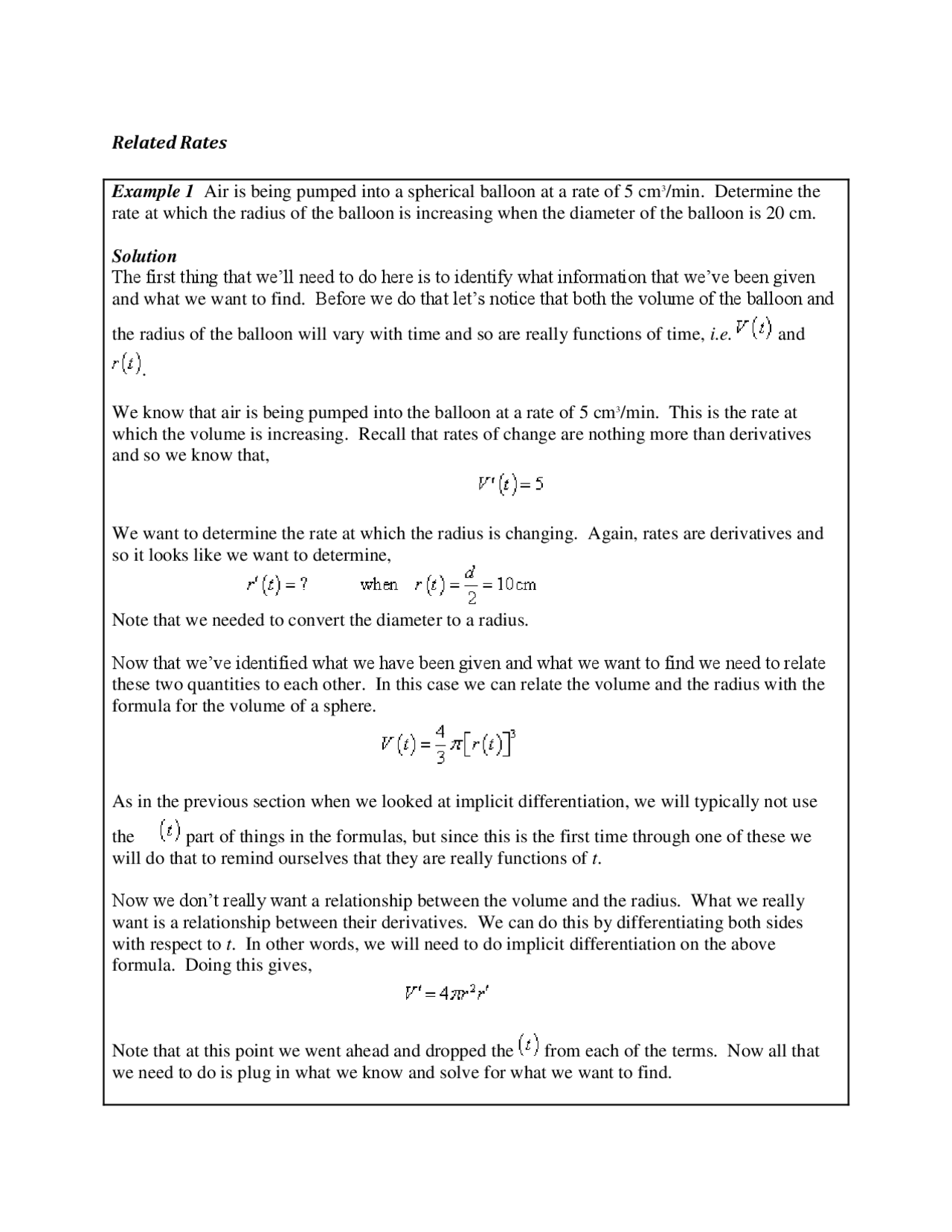 Basic Calculus - Implicit Derivative - Docsity