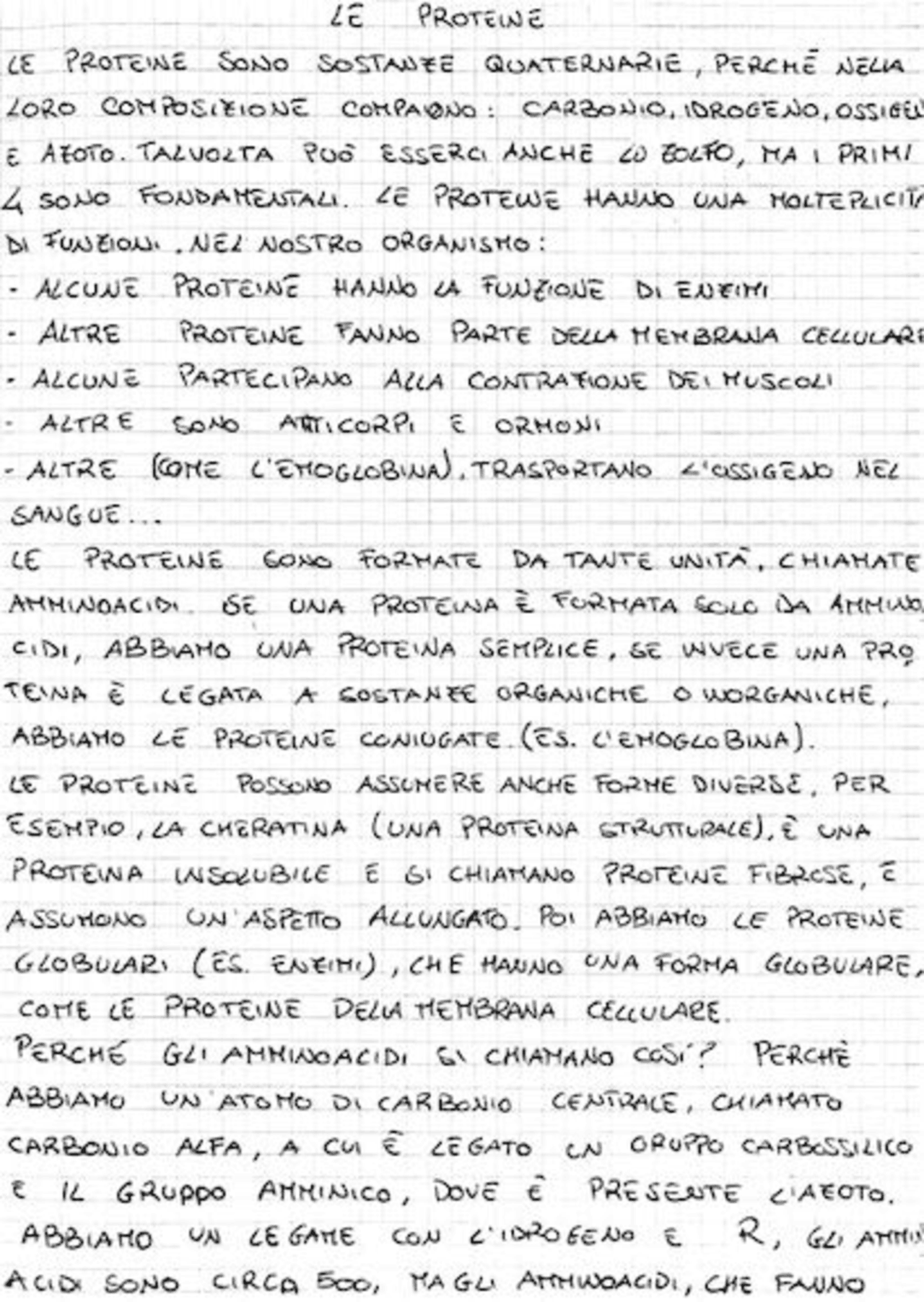 Le Proteine Funzioni E Strutture Docsity