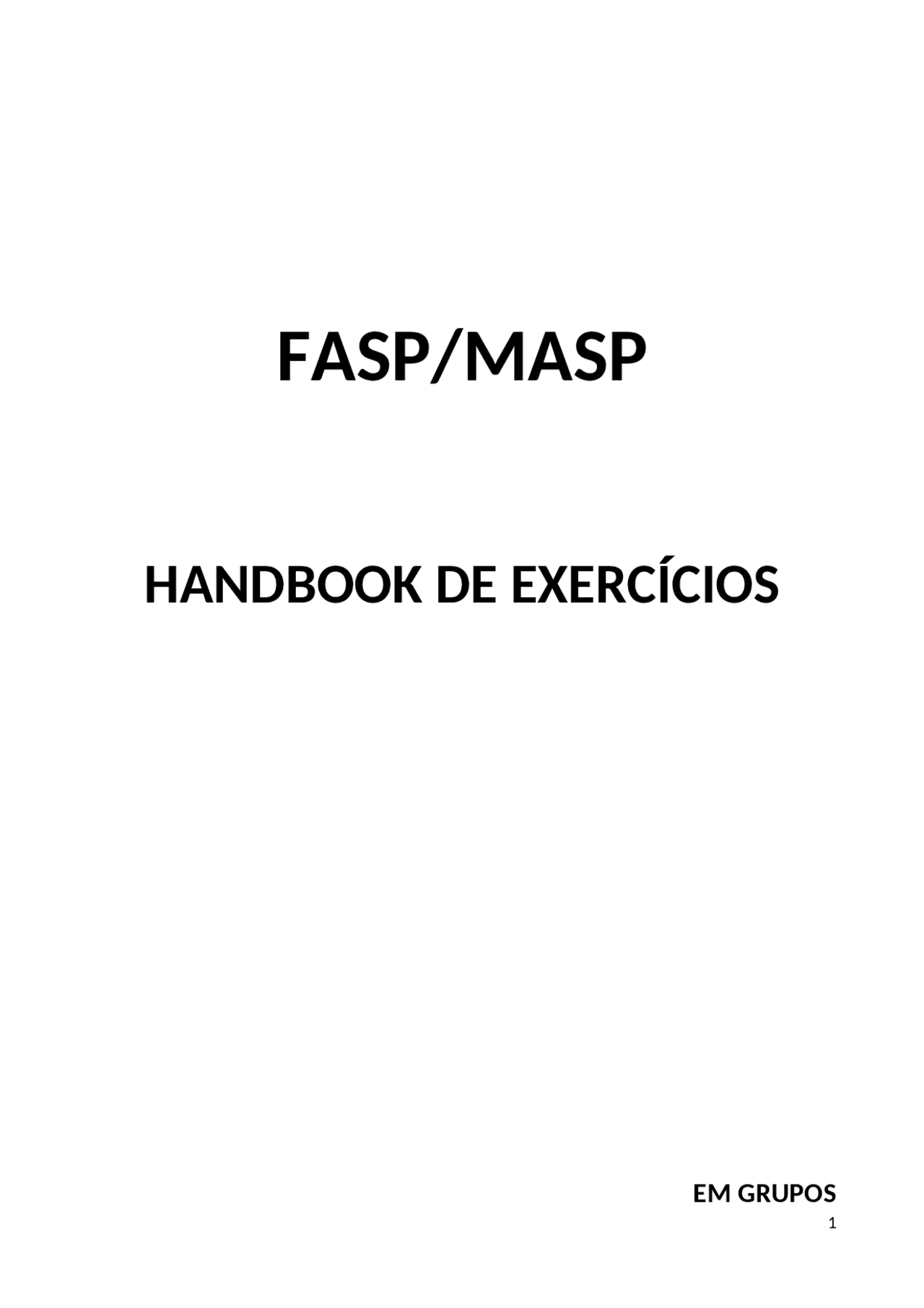 HANDABOOK FASP MASP- TOTAL - Docsity