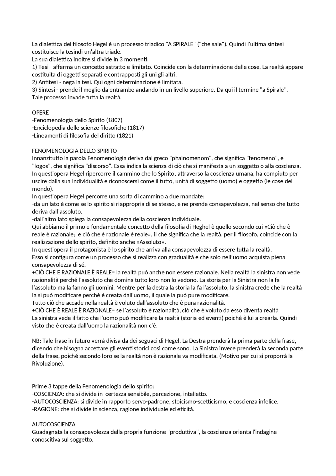 Filosofia Appunti Docsity
