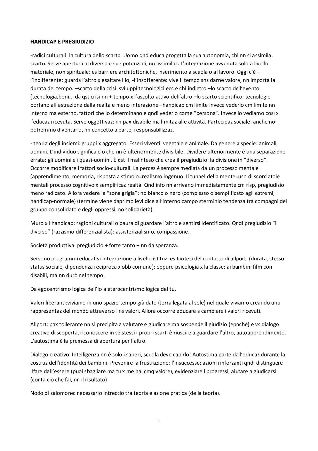 Libro Pregiudizi E Handicap Docsity