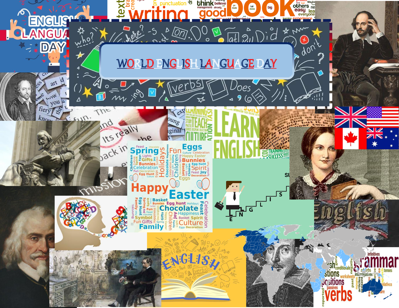 Collage About the English Week | Esquemas y mapas conceptuales de ...