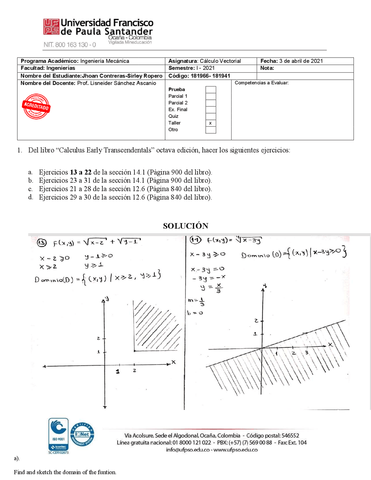 Calculo Vectorial En Funciones De Variables Diapositivas De Cálculo