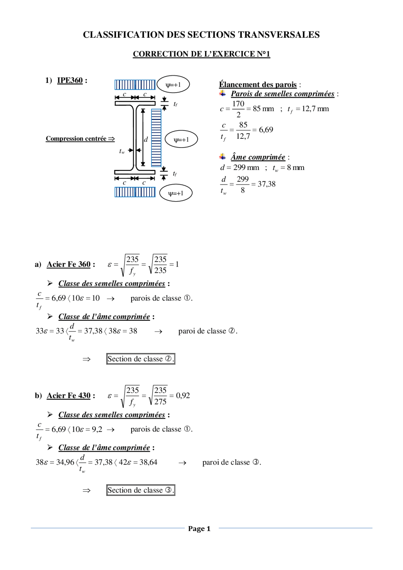 Classification of Transverse Sections: Exercises and Solutions in ...