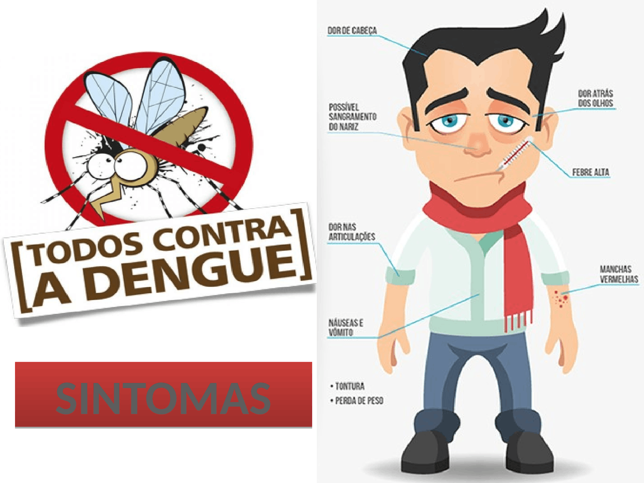 Alguns sintomas da Dengue - Docsity