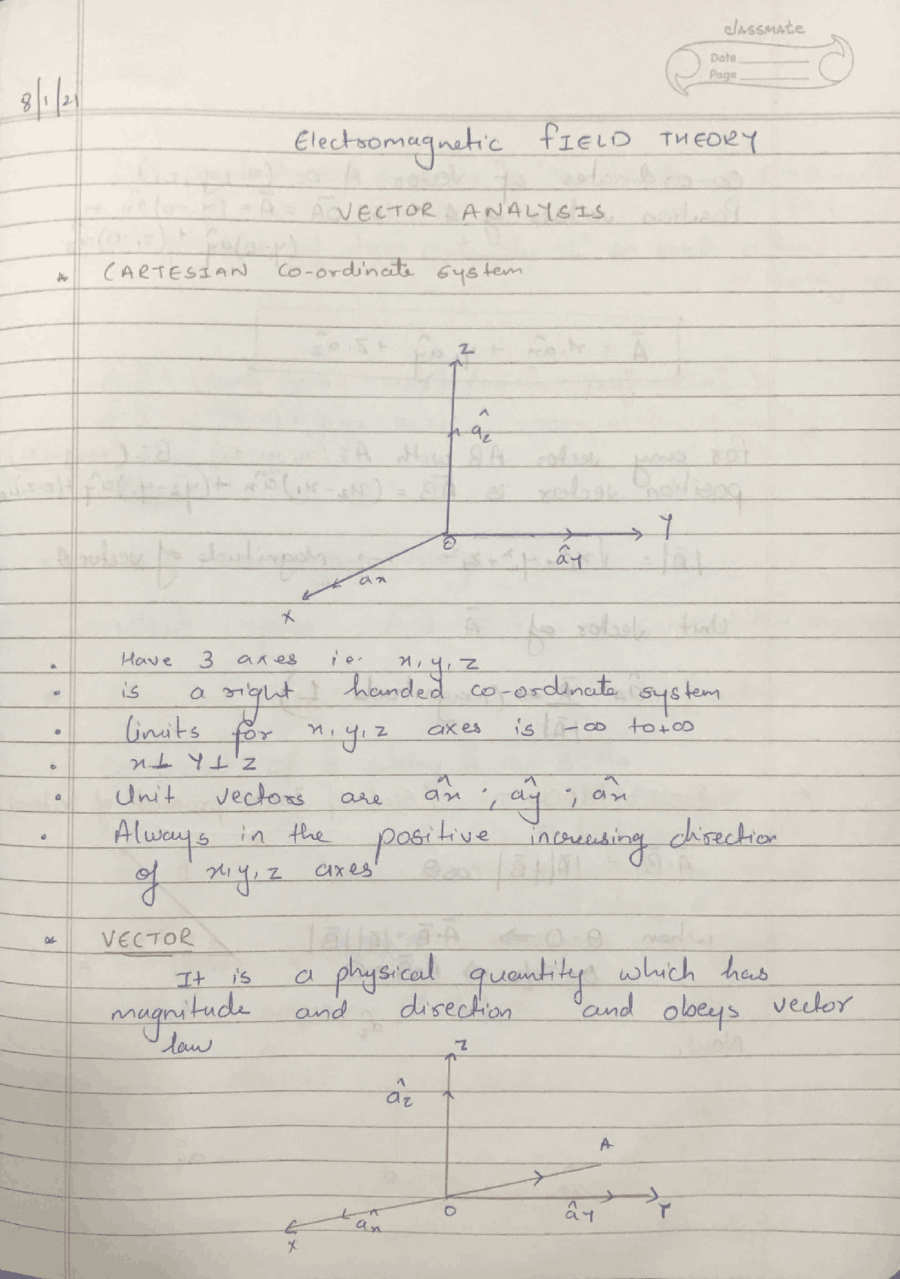 Notes for EMF theory - Docsity