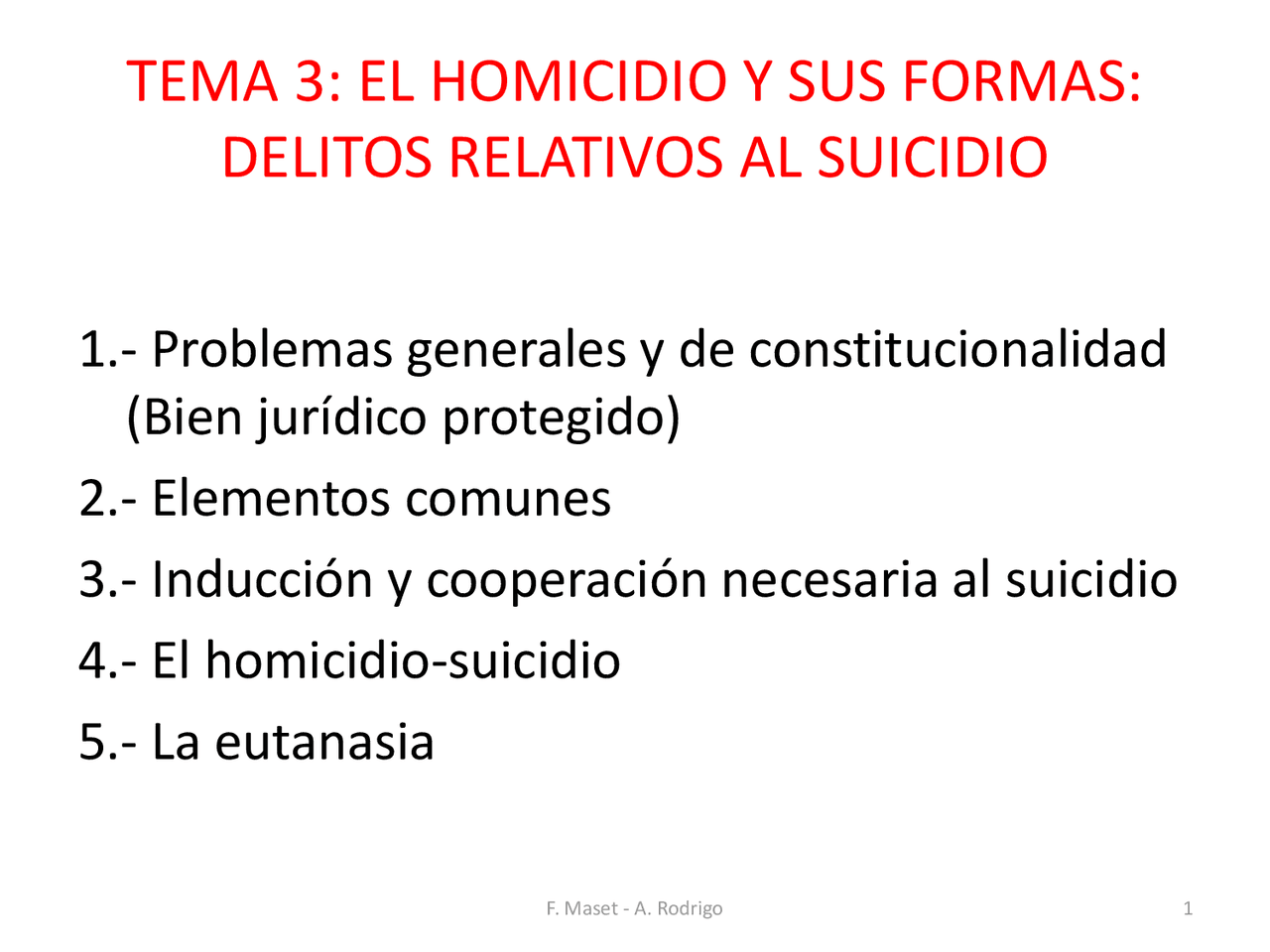 Penal Ii Tema 3 Suicidio Docsity