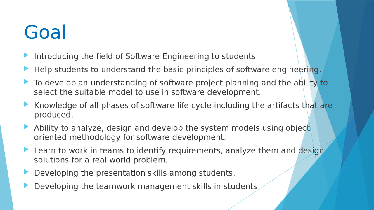 Intro To Software Engineering Docsity