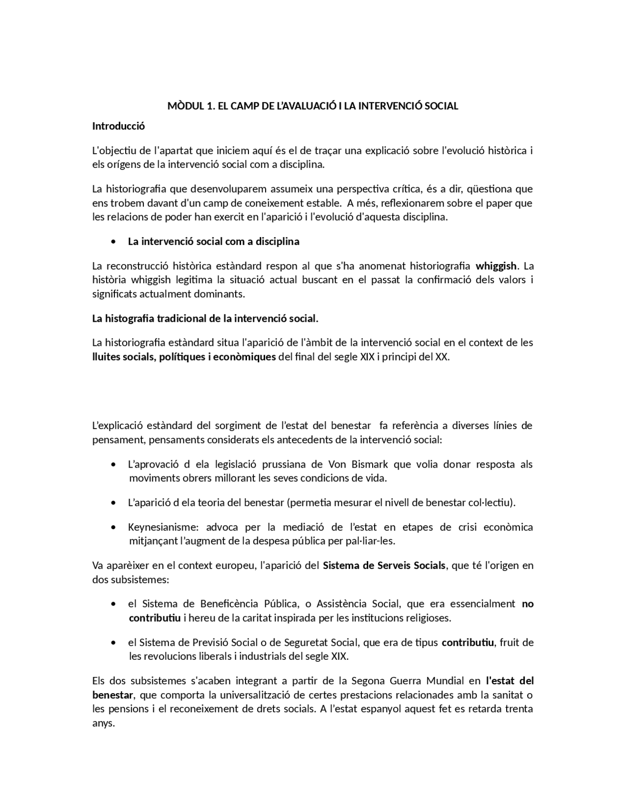 Resum Apunts Avaluació I Intervenció Social Uoc Docsity