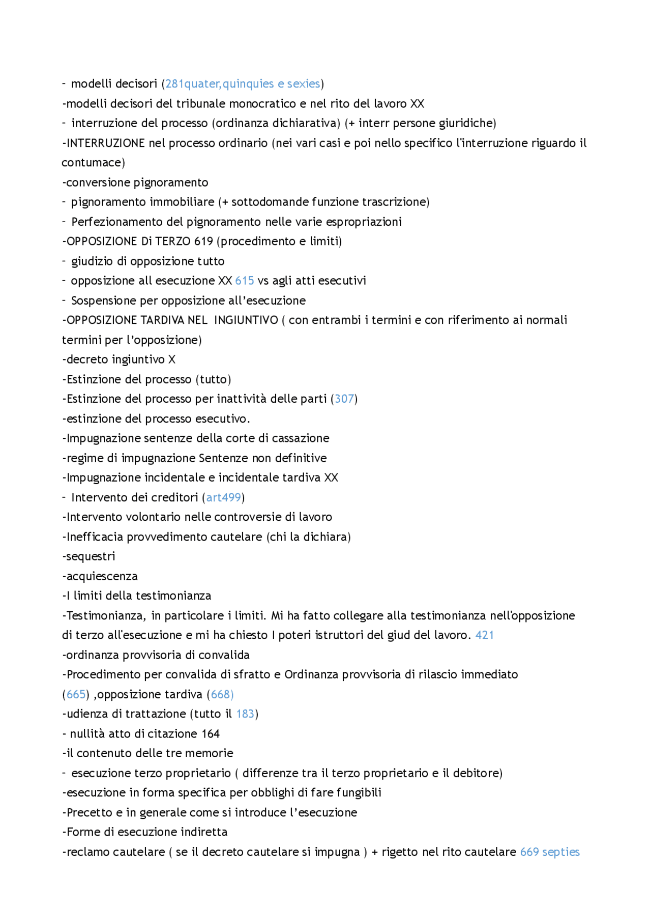 Domande Frequenti Procedura Civile 2 Parte Docsity