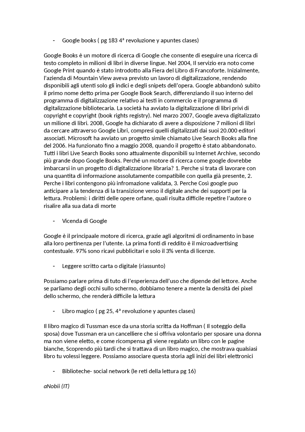 Domande Esame Editoria Digitale Docsity