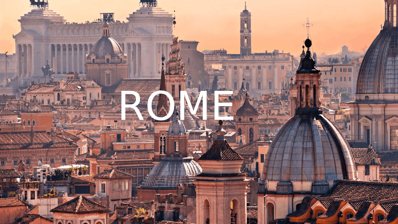 Presentazione su Roma in inglese- slide | Slide di Inglese | Docsity