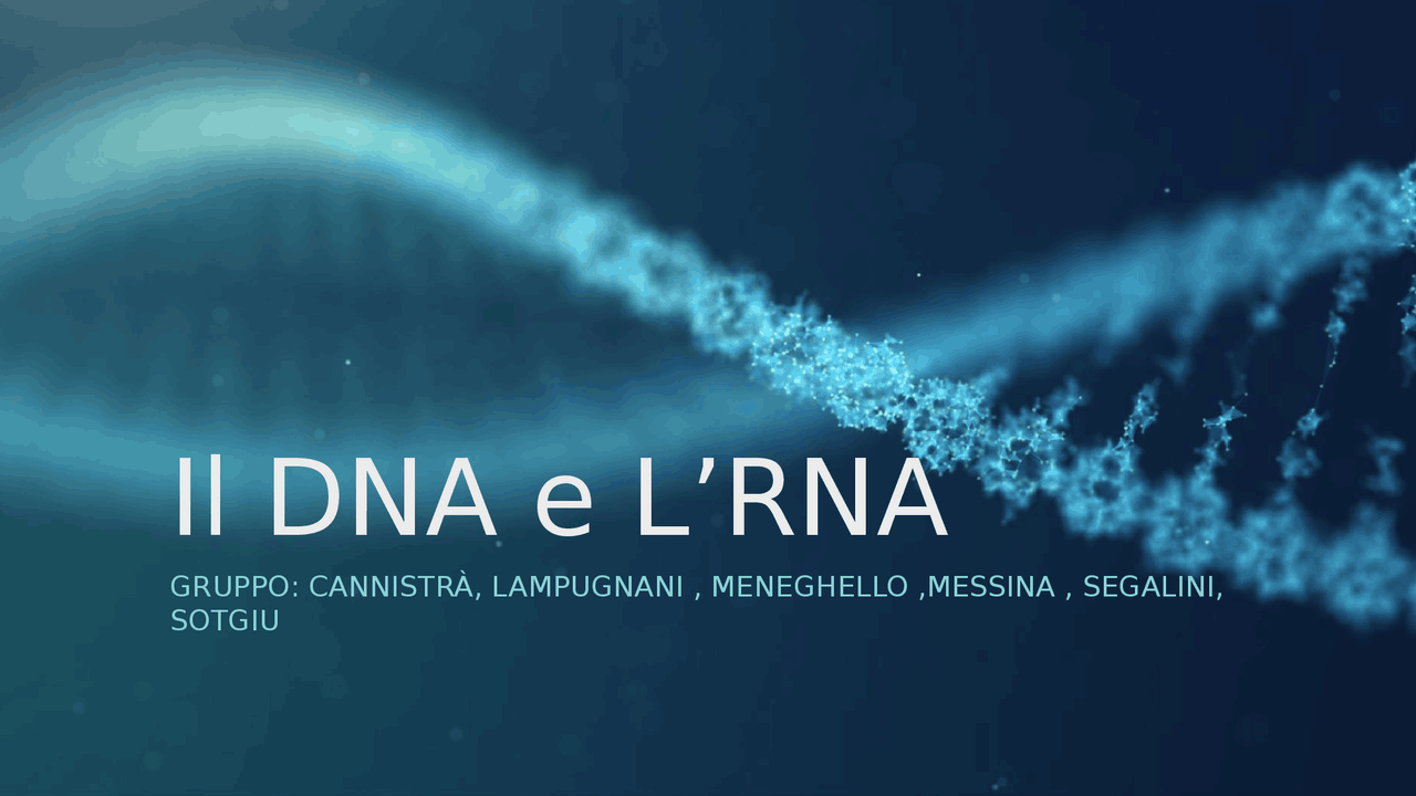 Powerpoint Sul Rna E Dna Docsity