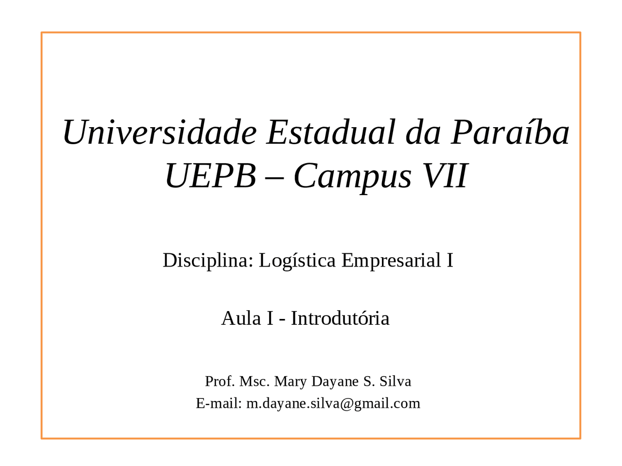 Introdução A Logística Empresarial Docsity