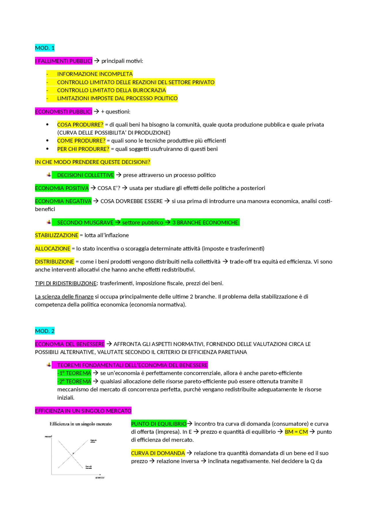 Scienze Delle Finanze Docsity