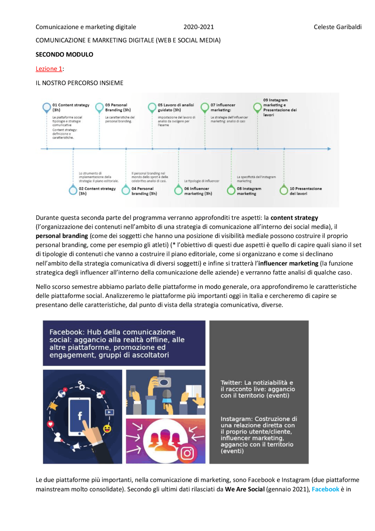 Web E Social Mediacomunicazione E Marketing Digitale Modulo 2 Docsity