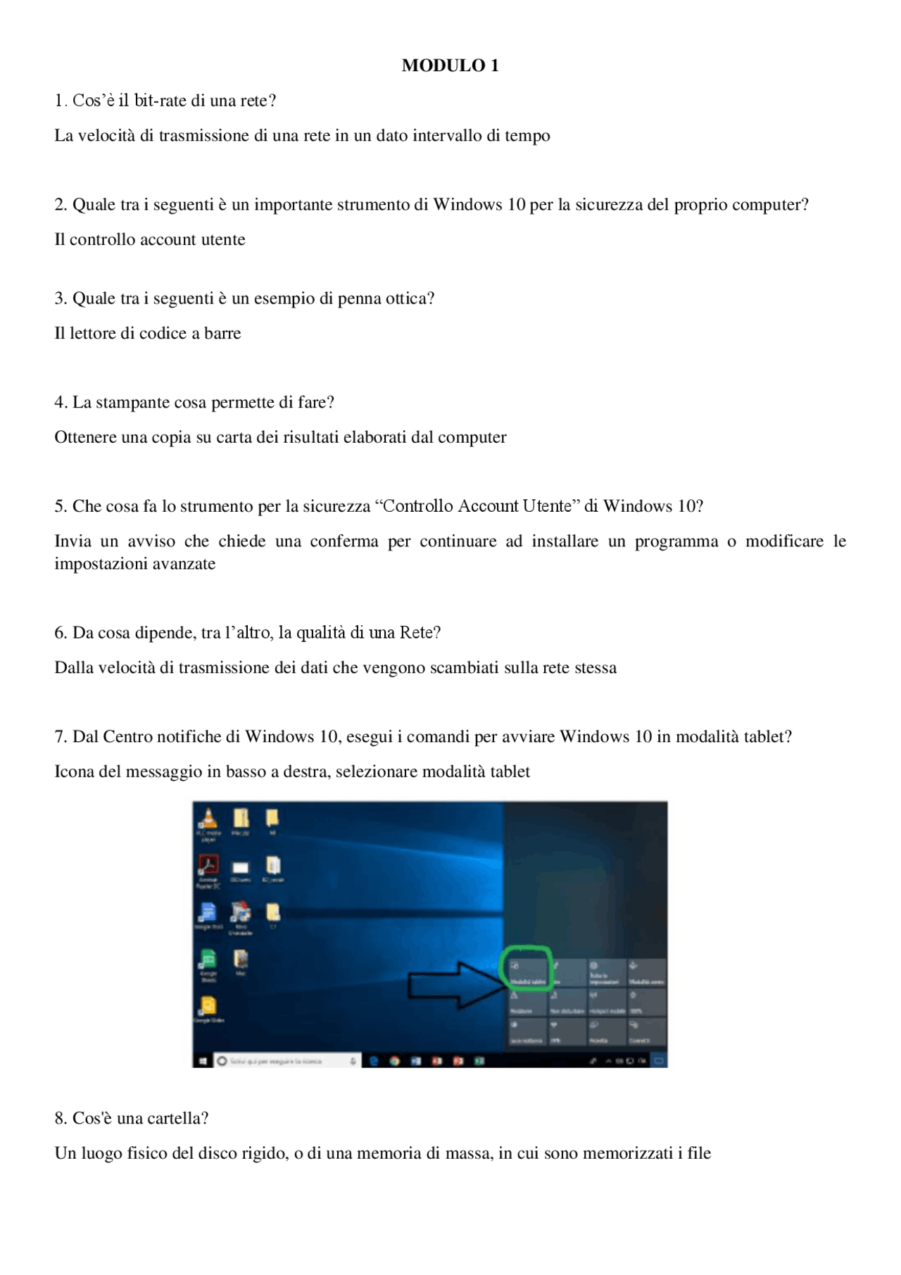 Modulo 1 7 Moduli Eipass Aggiornato Al 17 Maggio 2021 Docsity