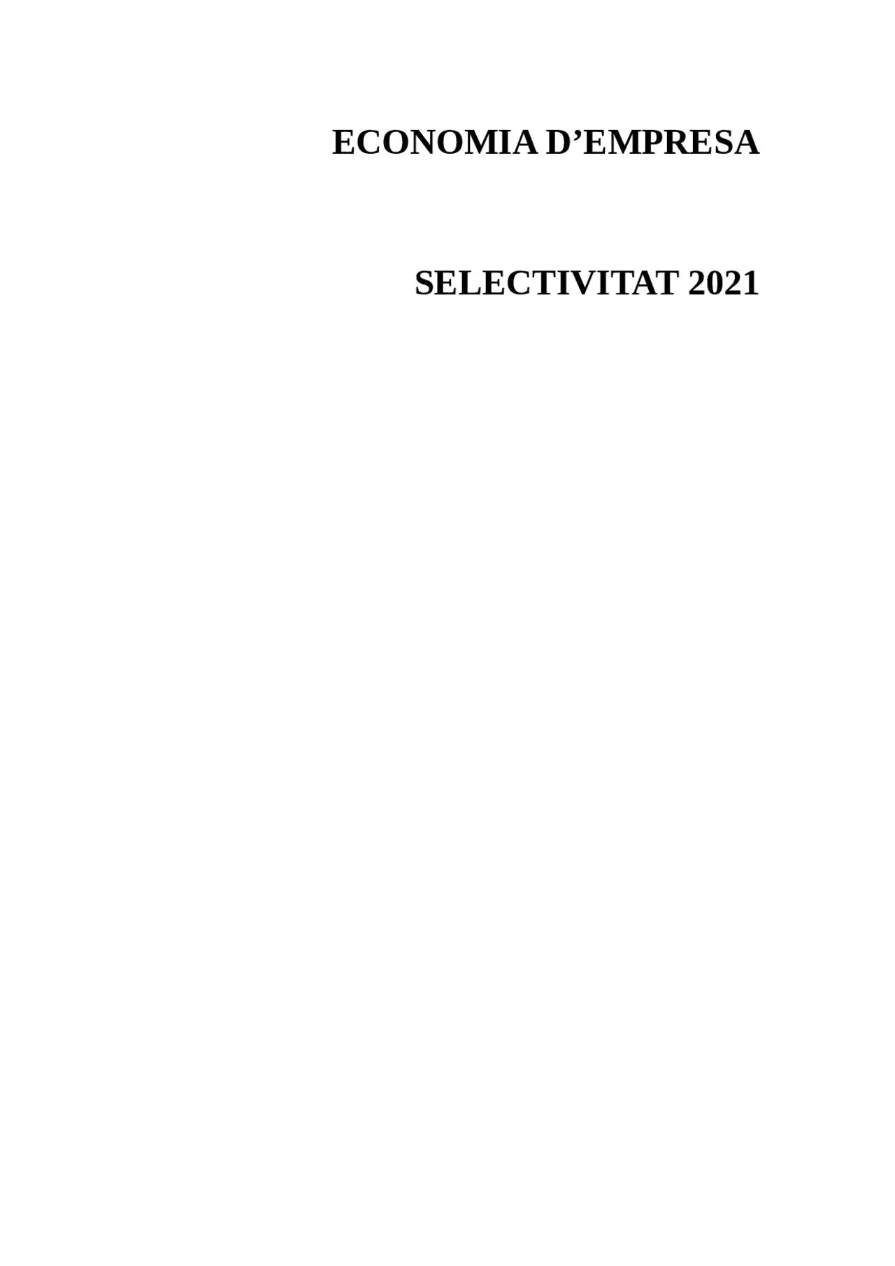 Resum Bloc 1 Eoe Selectivitat Docsity