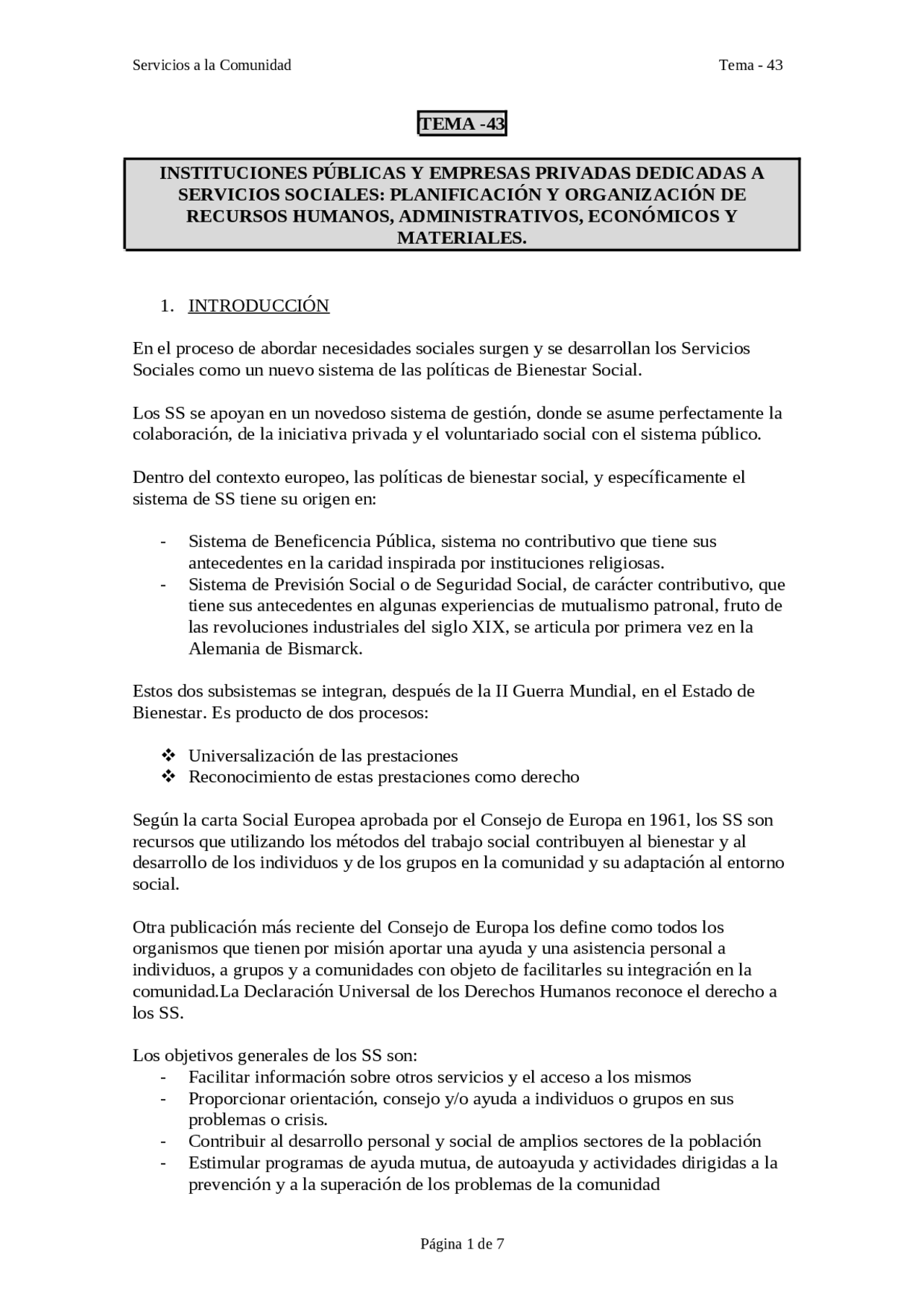 Tema 43 servicios a la comunidad | Apuntes de Ciencias de la Educación ...