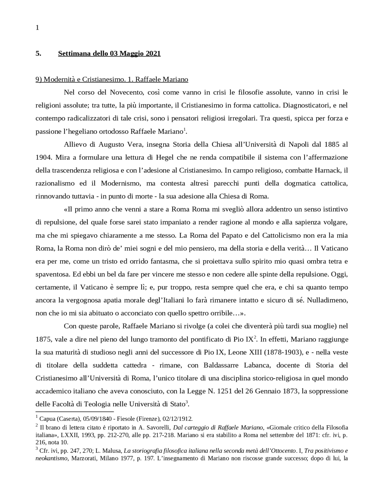 Storia Del Cristianesimo E Delle Chiese Docsity