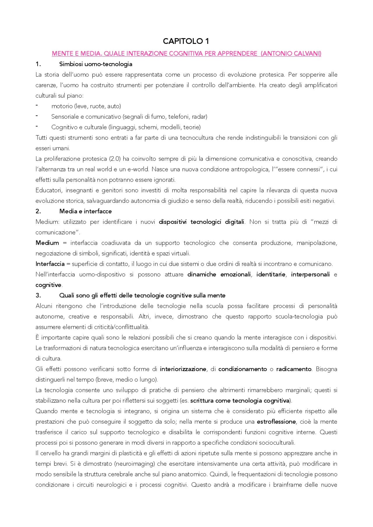 Le Tecnologie Educative Bonaiuti Calvani Menichetti Vivanet Docsity