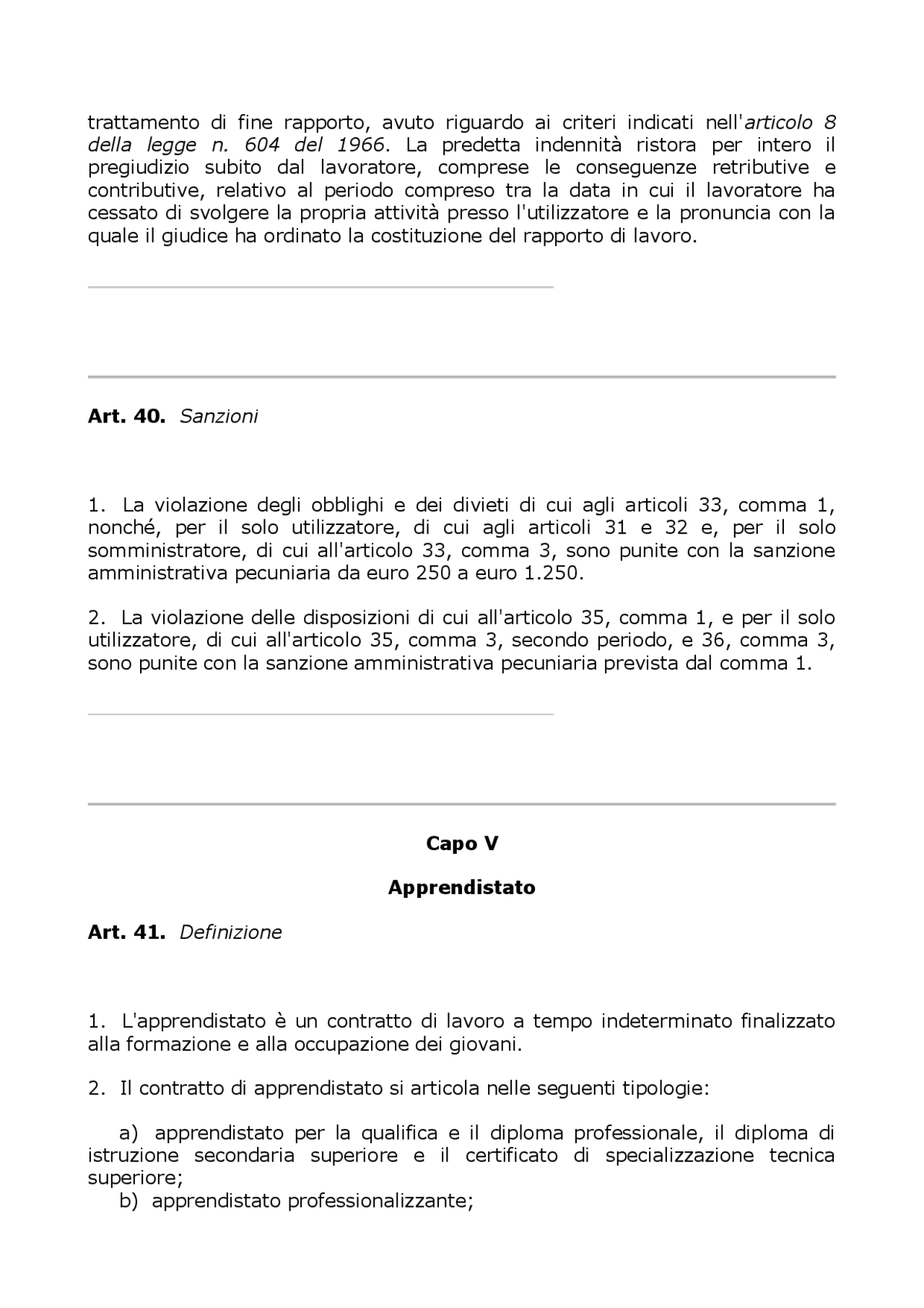Apprendistato Dlgs 81 2005 Docsity