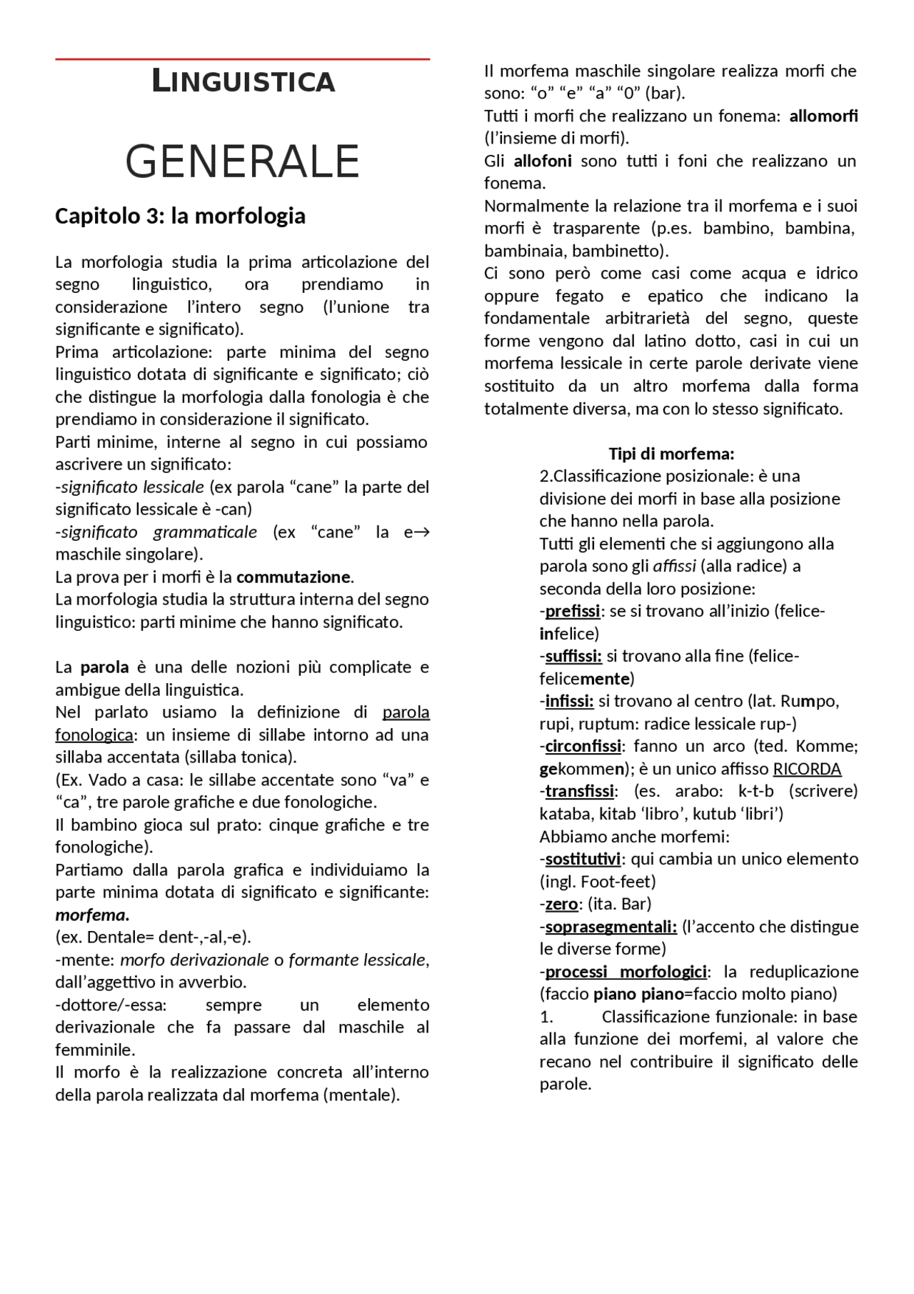 Capitolo 3 Manuale Berruto Docsity