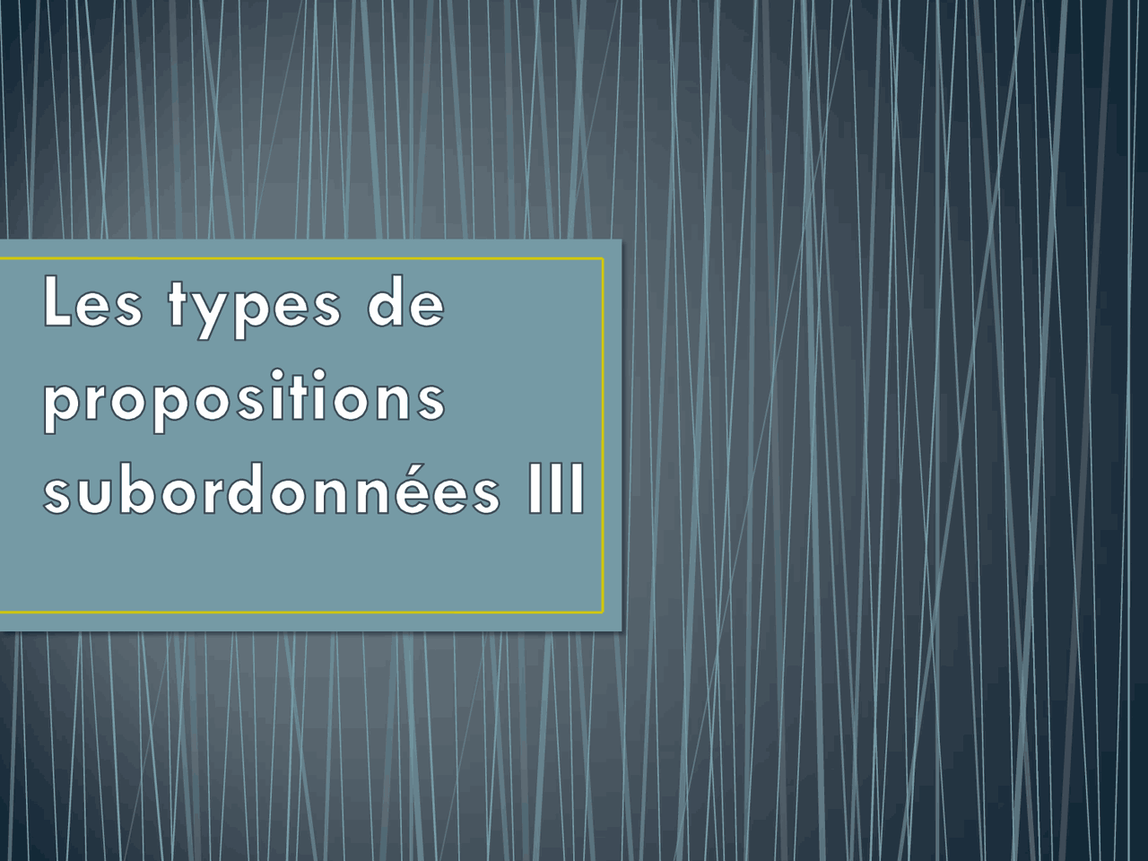 La Subordonnée Relative Docsity