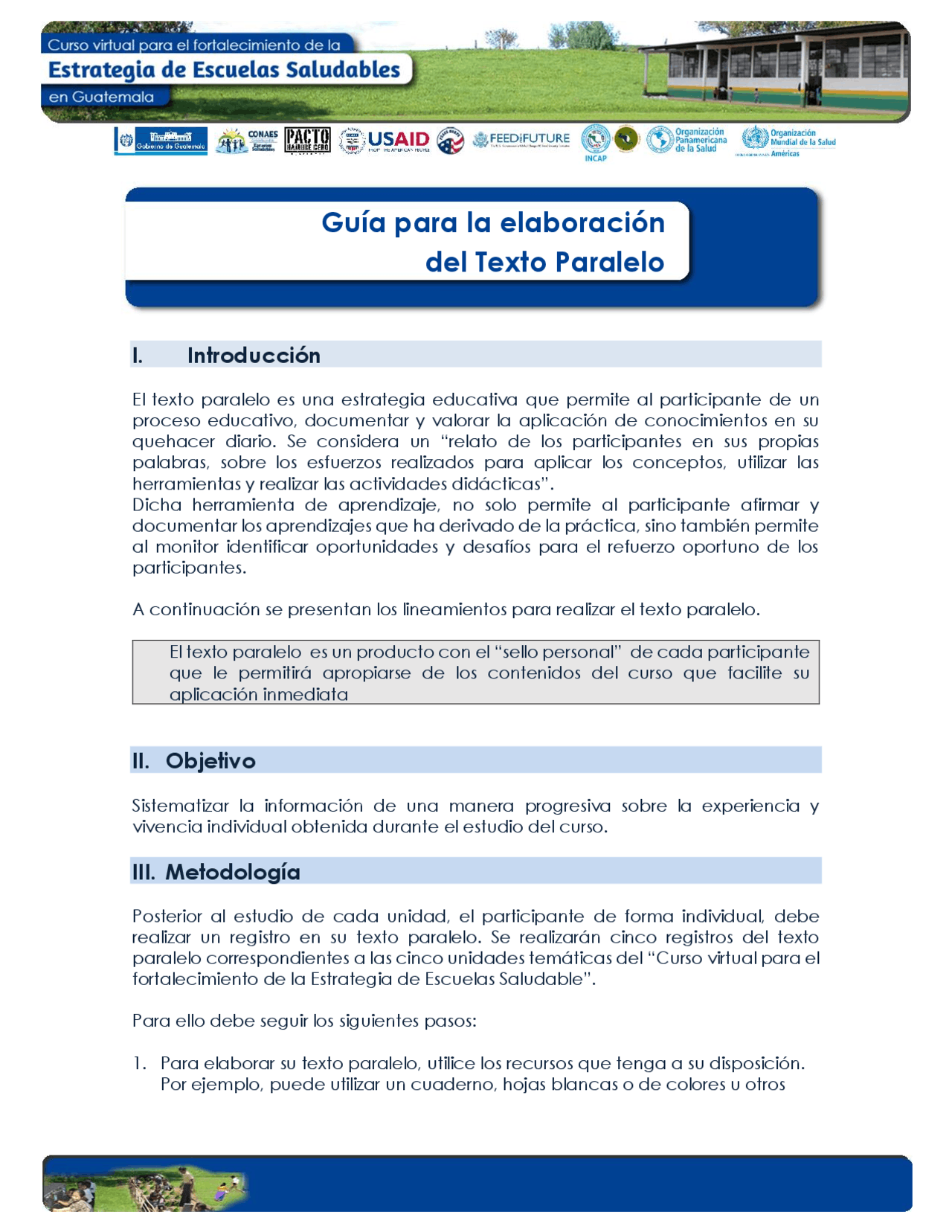Guia para elaborar texto paralelo | Guías, Proyectos, Investigaciones ...