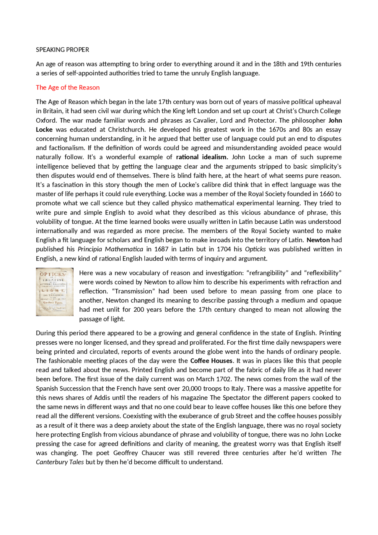 6. History of english language_Speaking Proper - Docsity