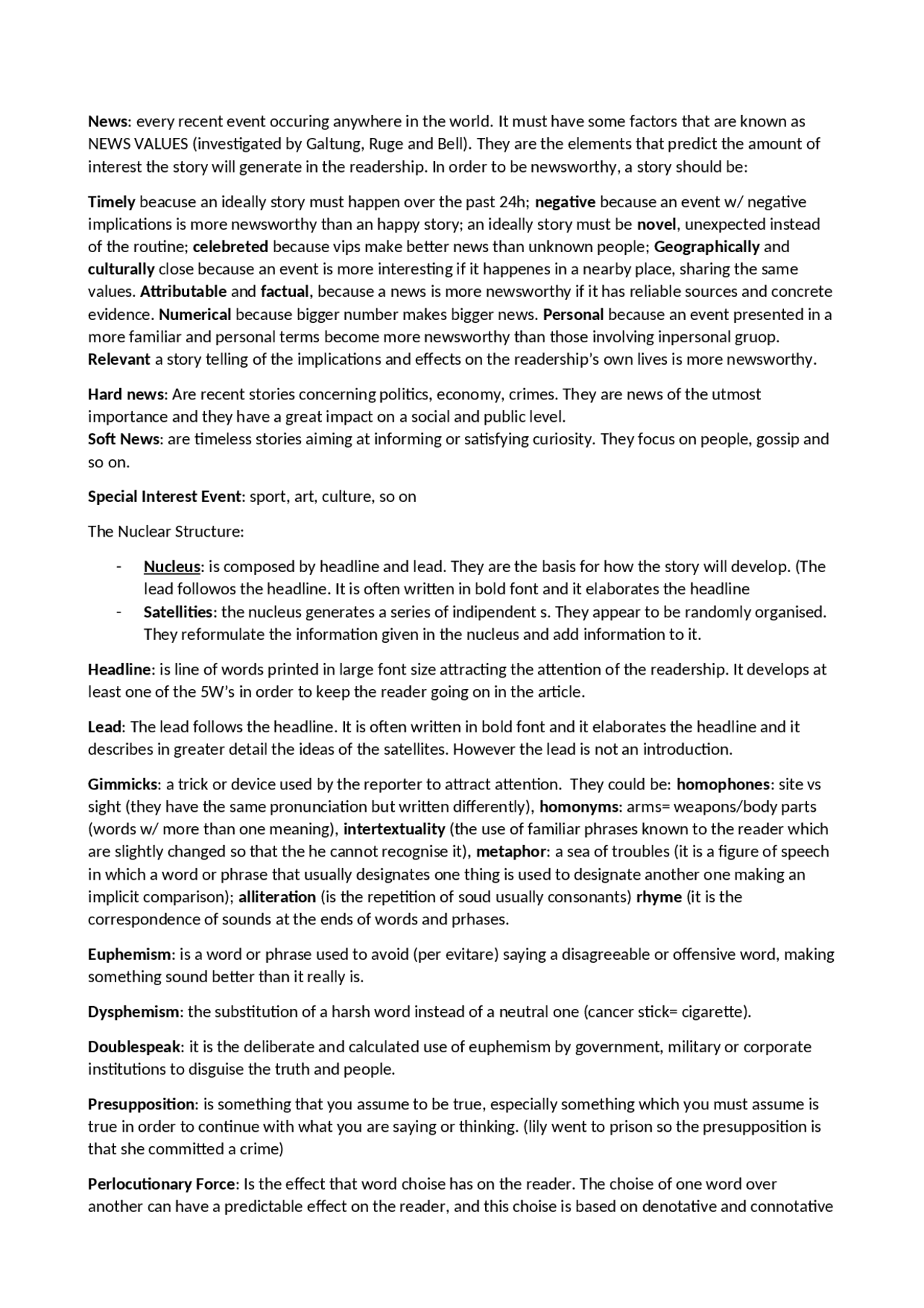 Inglese Comunicazione Docsity