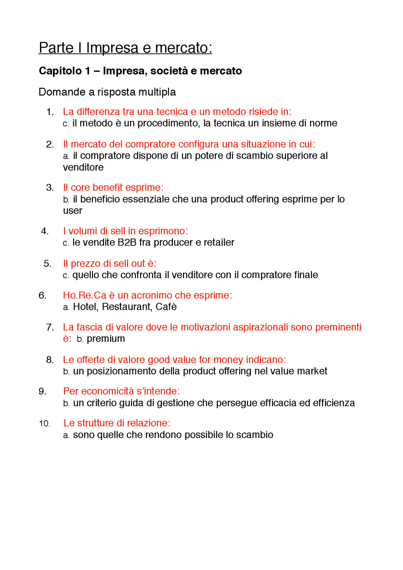 Market Driven Management Docsity