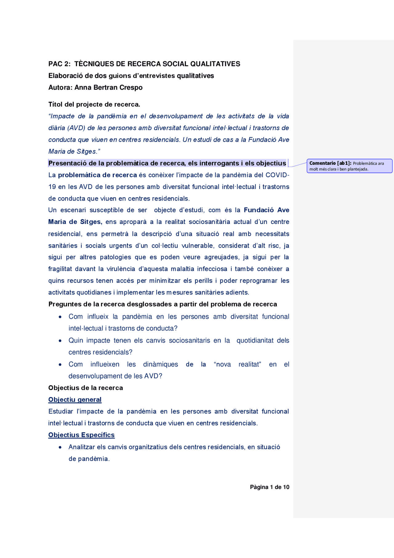 Pac 2 TÈcniques De Recerca Social Qualitatives Docsity