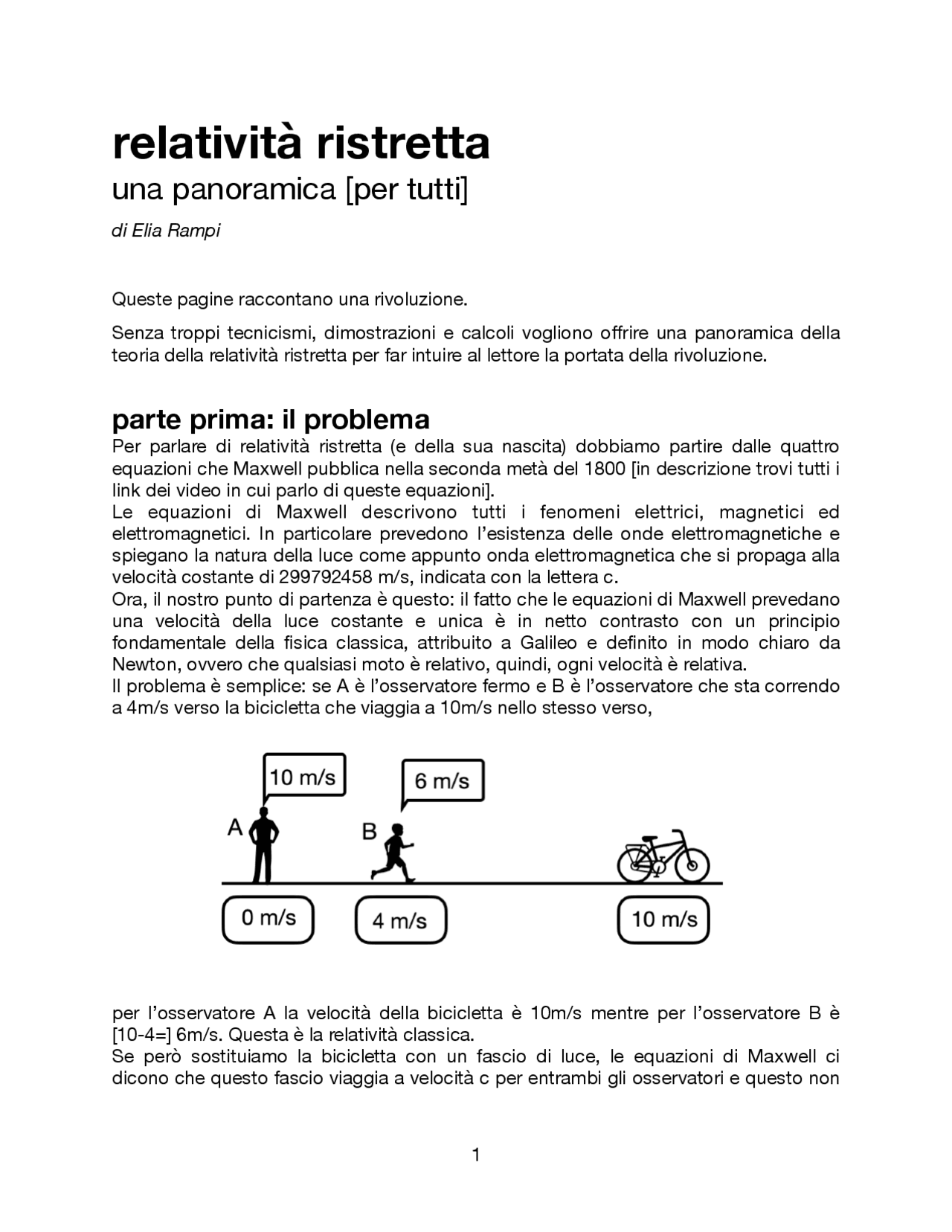 Relativita Ristretta Docsity