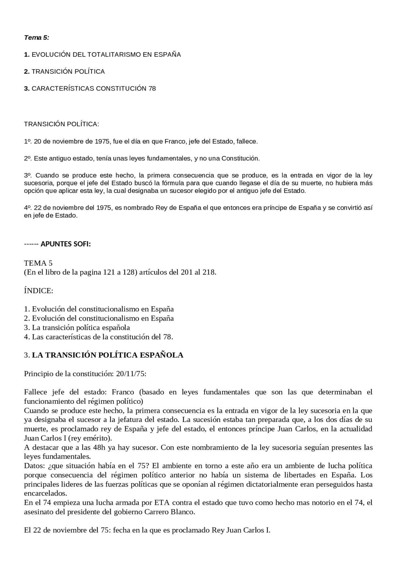 Tema 5 Derecho Constitucional I Docsity