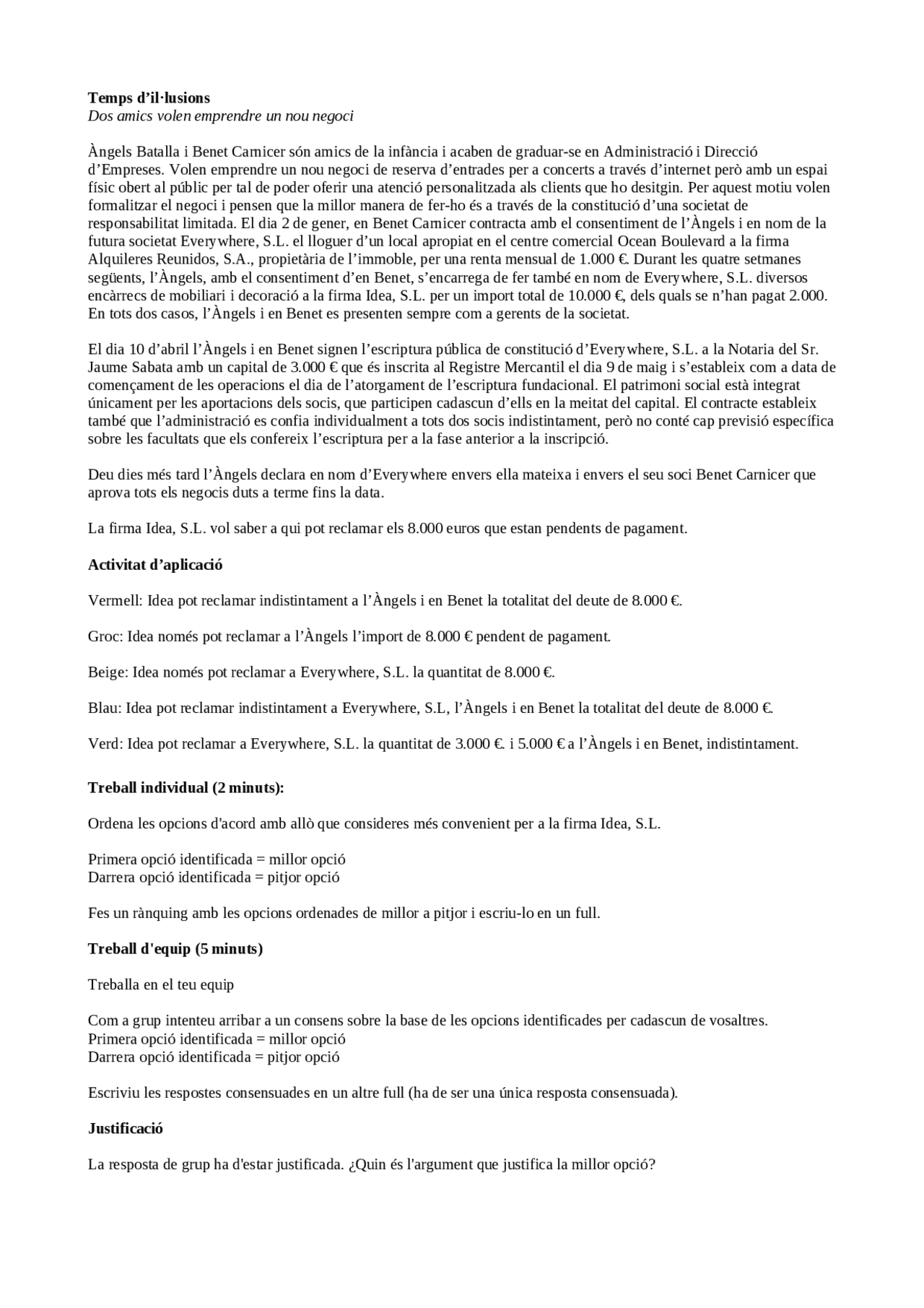 Aa1 Derecho De Sociedades Docsity