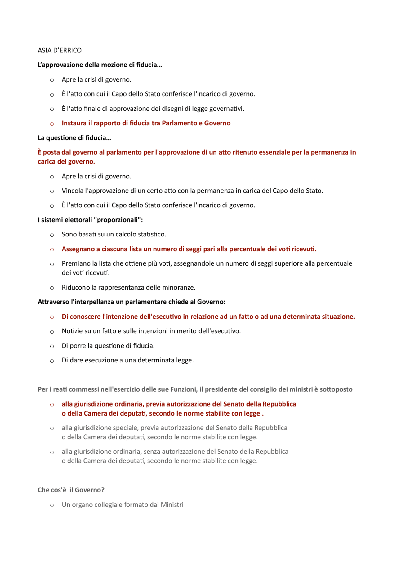 Verifica Di Diritto Svolta In Dad Docsity