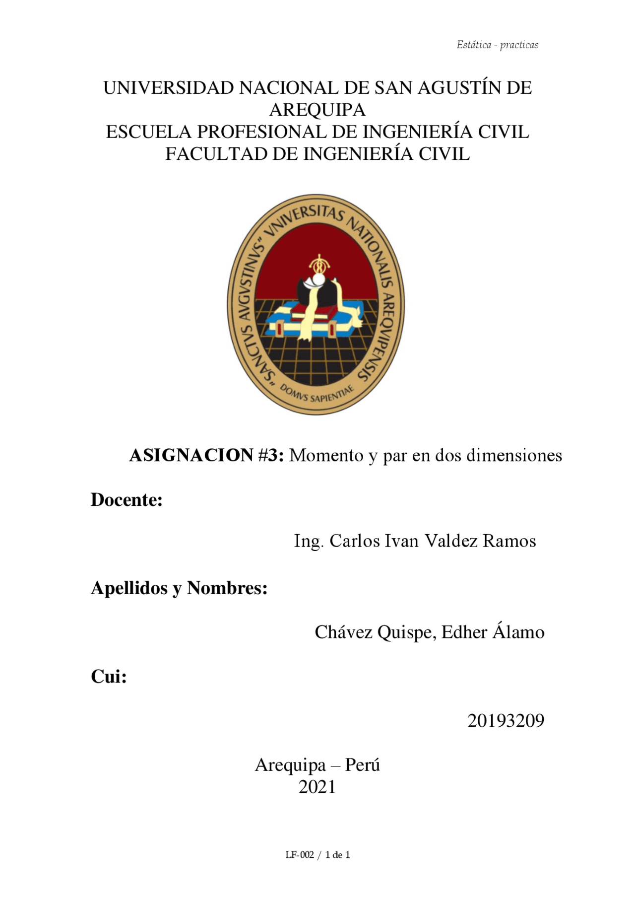 Estatica Ejercicios Resueltos Docsity