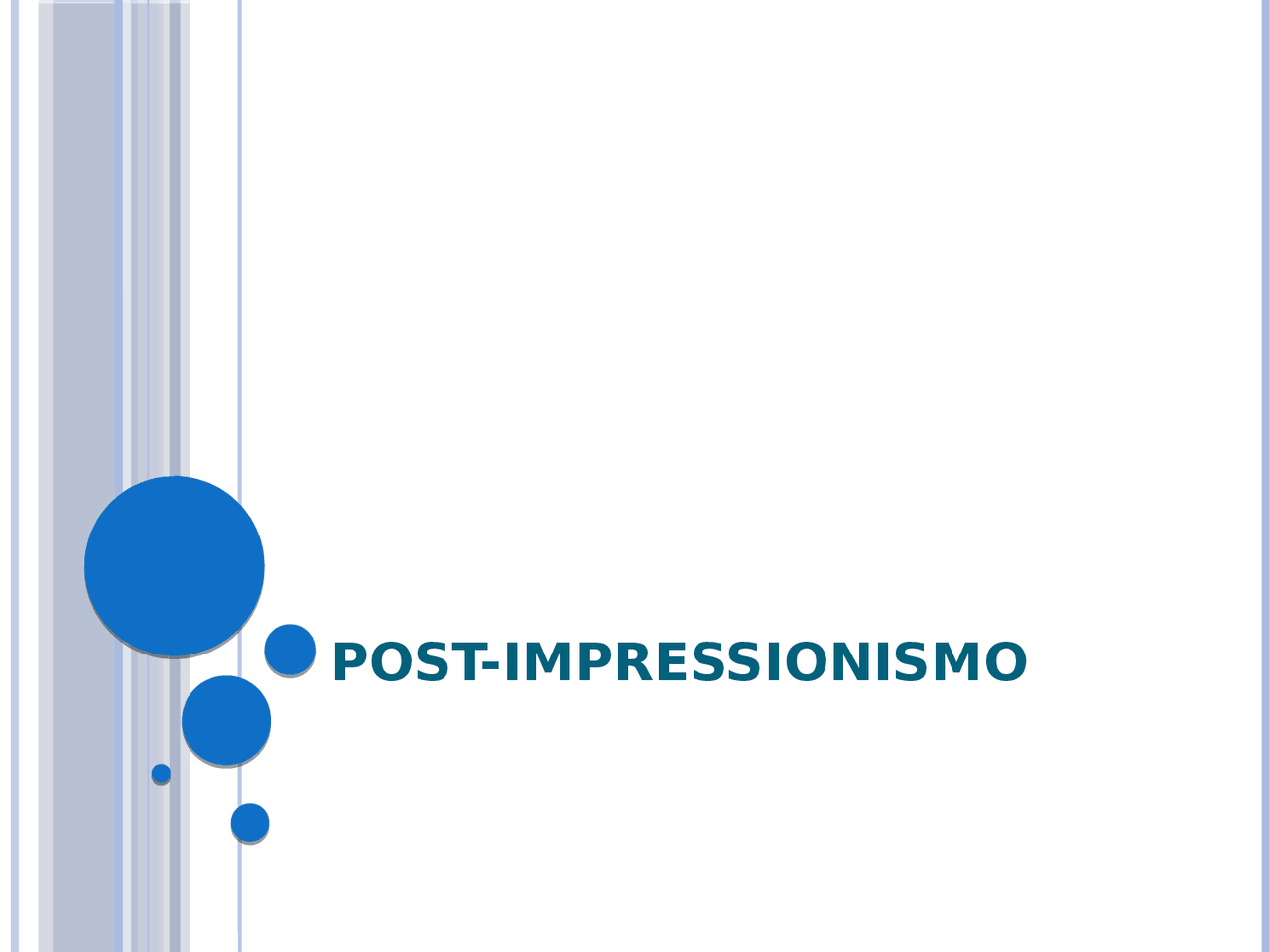 Slide Post Impressionismo Docsity