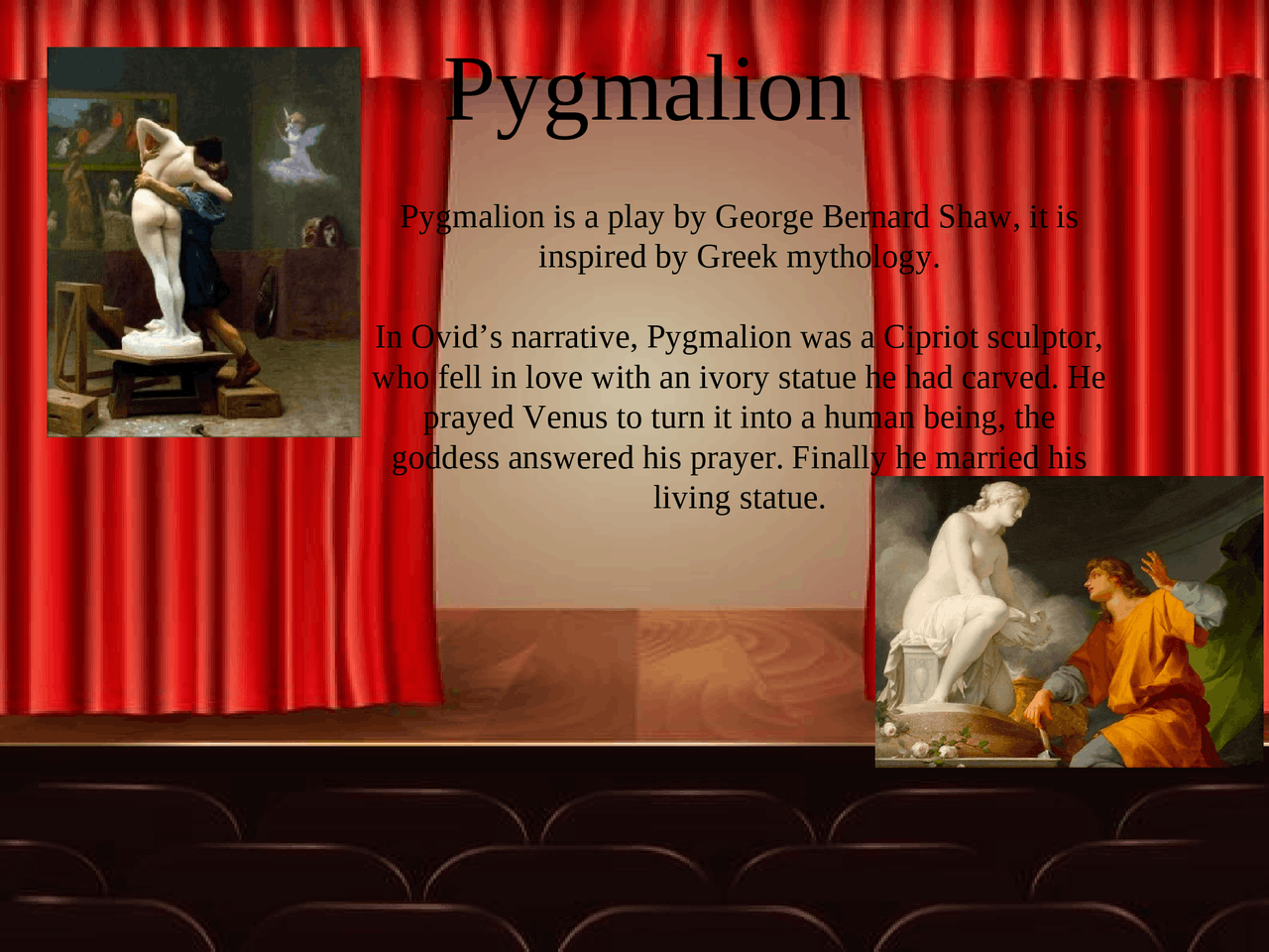 Pygmalion presentation - Docsity
